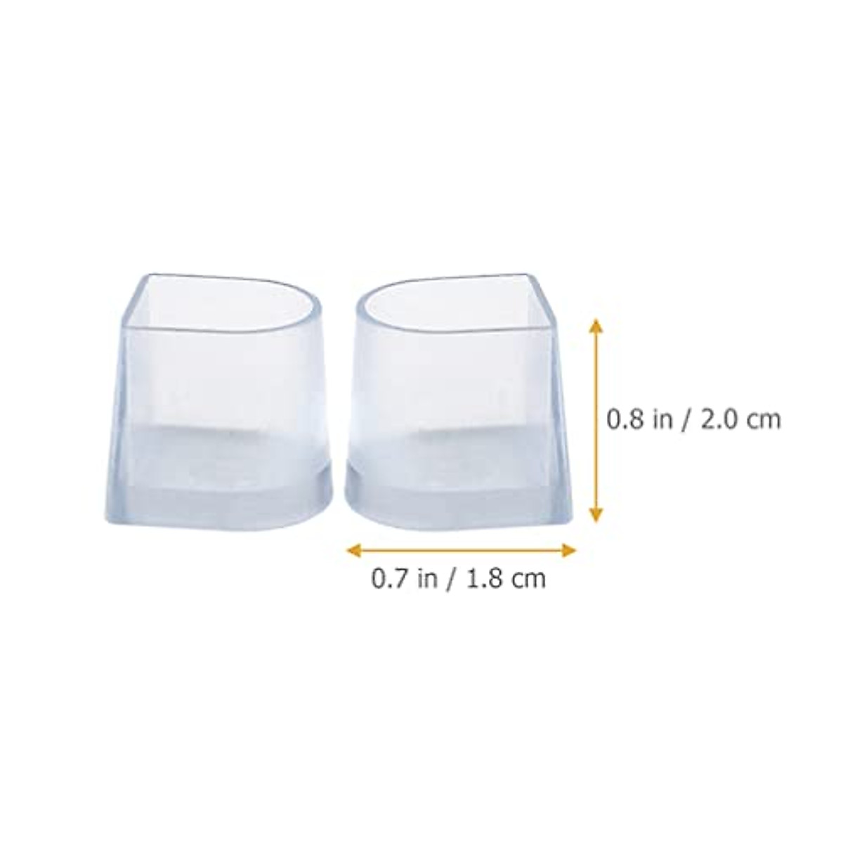 FOMIYES Chair Shoe Covers 16pcs High Heel Protectors PVC Clear Heel Repair Caps Covers Latin Dance Heel Stoppers for Wedding Grass Gravel Wetlands Outdoor Events M High Heel Clear Heels