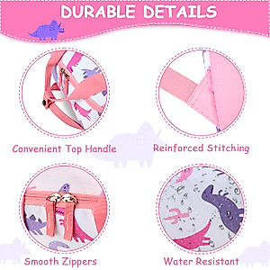 VASCHY Dinosaur Backpacks Girls, Lightweight Toddler Kids Preschool Backpack for Children