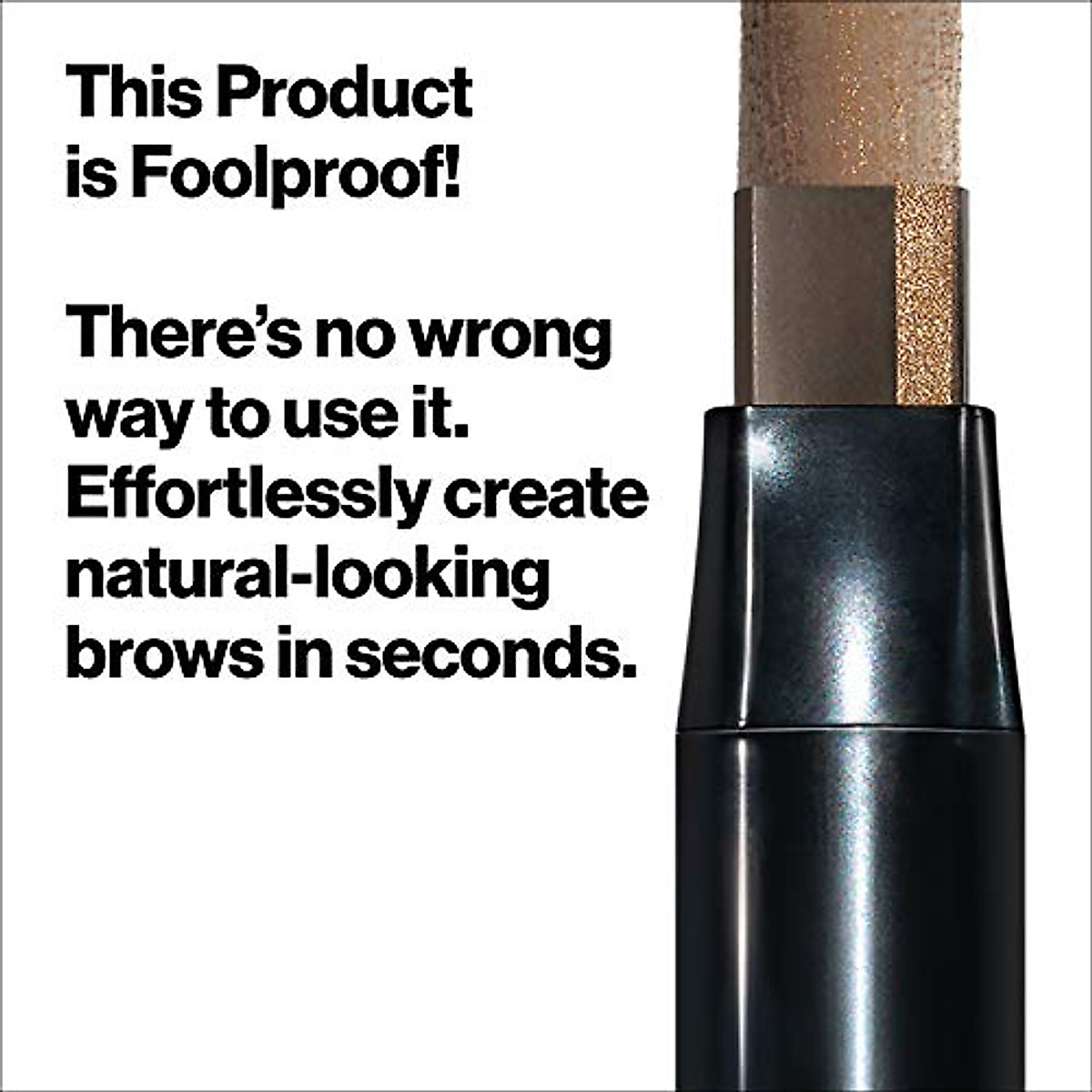 Revlon Colorstay Browlights Pencil, Eyebrow Pencil & Brow Highlighter, 0.55 Lb, Dark Brown