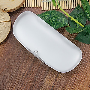 EZESO 2 PCS Glasses Case Spectacle Case Box Magnetic Closure Plastic Translucent Eyeglass Case