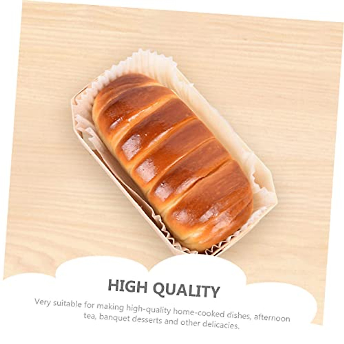 Cabilock 6pcs Toast Box French Toast French Bread Pan Cake Plates Disposable Kitchen Bread Plates Nonstick Toast Wave Baking Storage Pans Oven Bakeware Kitchen Baking Mold Dessert Oven