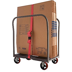 HANDSAMMU 6 inch Heavy Duty Caster Wheel-Industrial Caster Wheels, Polyurethane Tread Cast lron Wheels(Crown)- Set of 4 with up to 4800LB Capacity