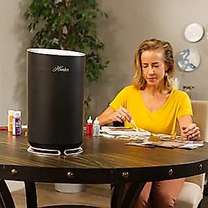 Hunter HP125 AirX EcoSilver HEPA Digital Air Purifier for Small Rooms, Black