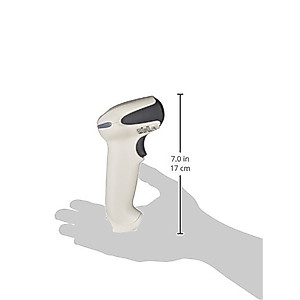 Honeywell 1902HHD-0USB-5 Xenon 1902h Cordless Handheld 1D and 2D Barcode Reader for Healthcare Applications, High-Density Focus, White