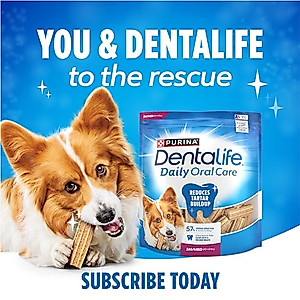 Dentalife DentaLife Made in USA Facilities Small/Medium Dog Dental Chews, Daily - (2) 47 ct. Pouches