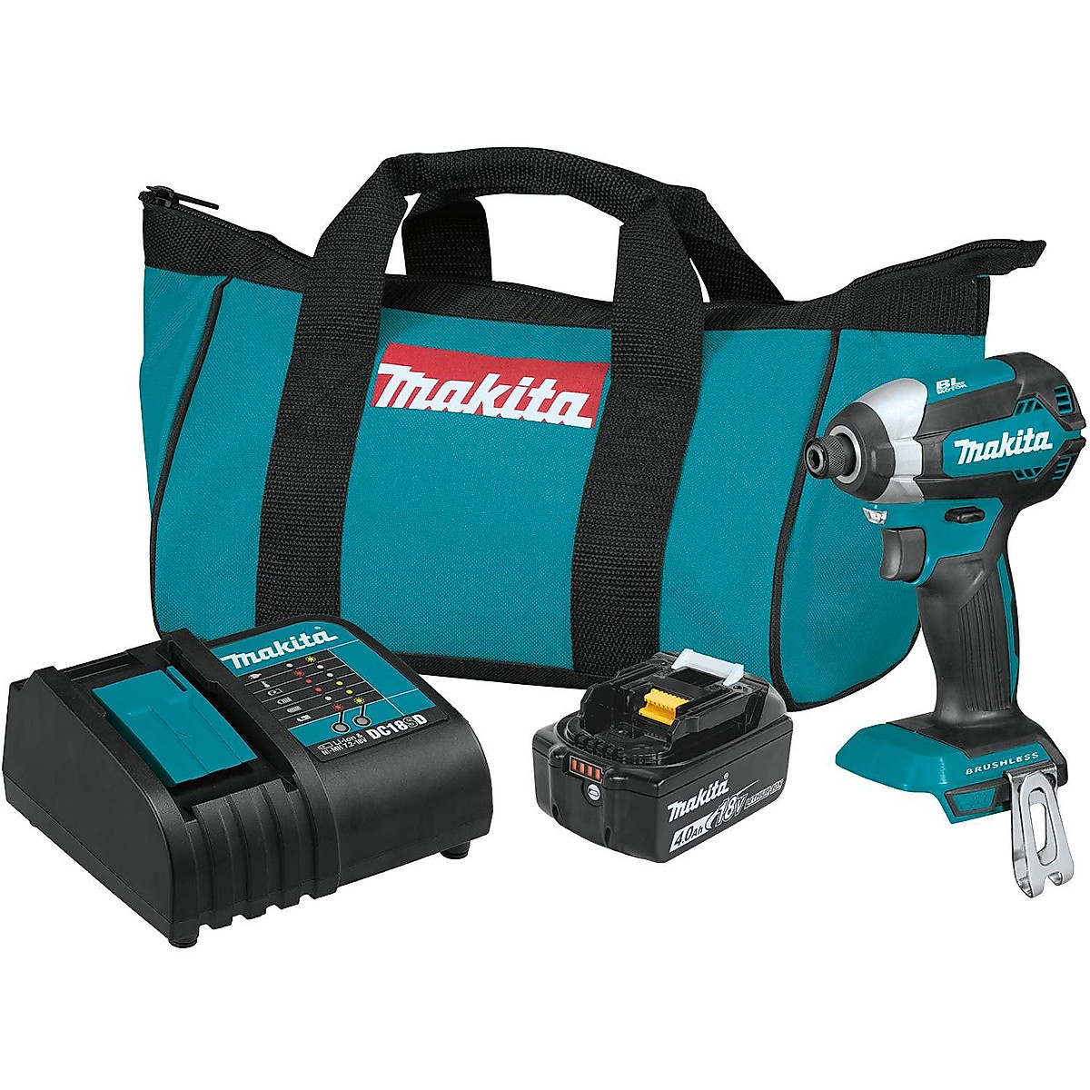 Makita XDT13SM1 18V LXT® Lithium-Ion Brushless Cordless Impact Driver Kit (4.0Ah)