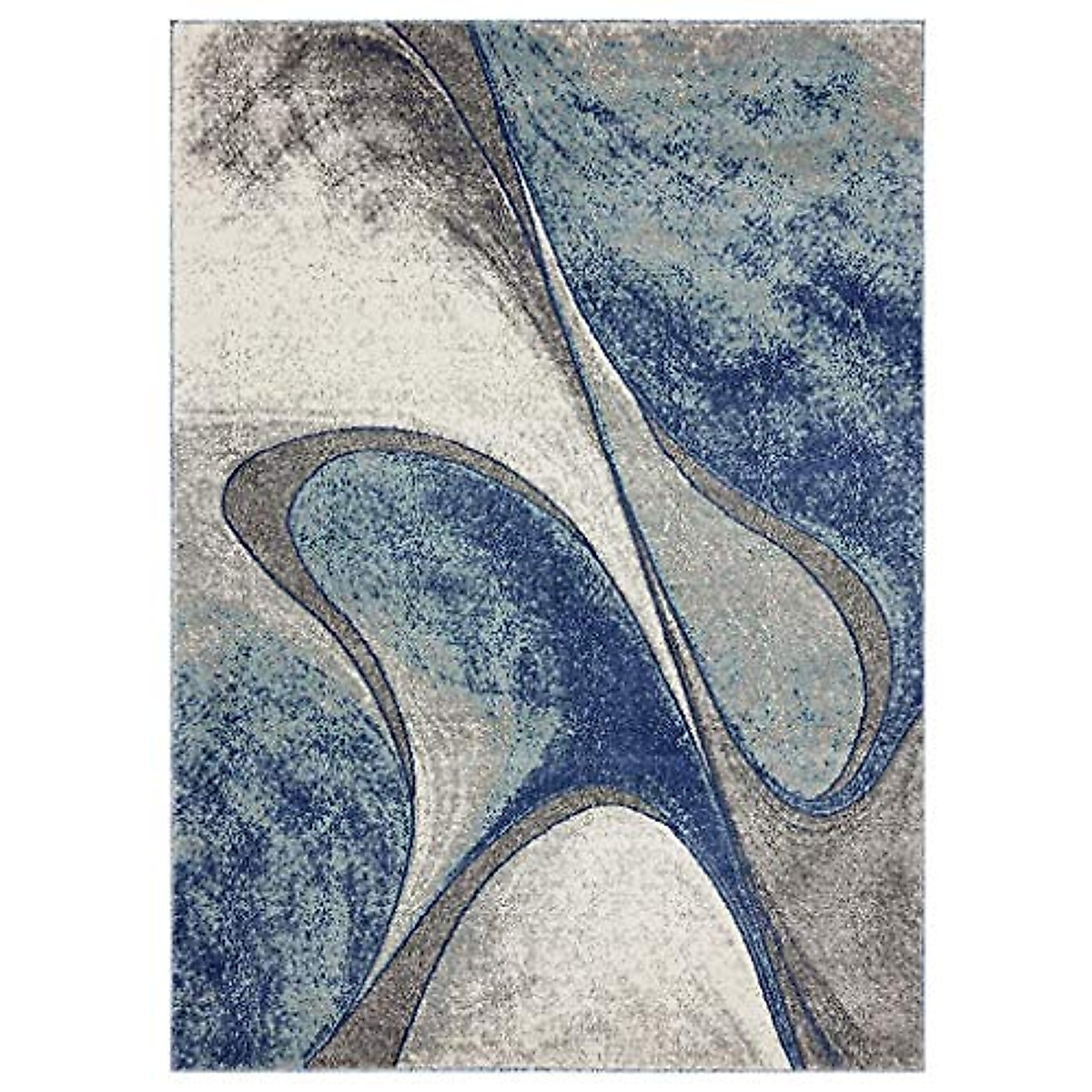 LUXE WEAVERS Tower Hill Abstract Blue 8x10 Area Rug