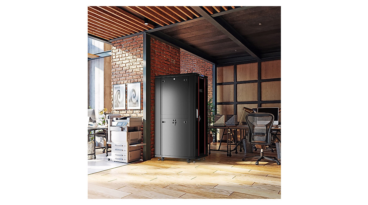 32U Server Rack Cabinet - Safe, Stylish & Fully Equipped