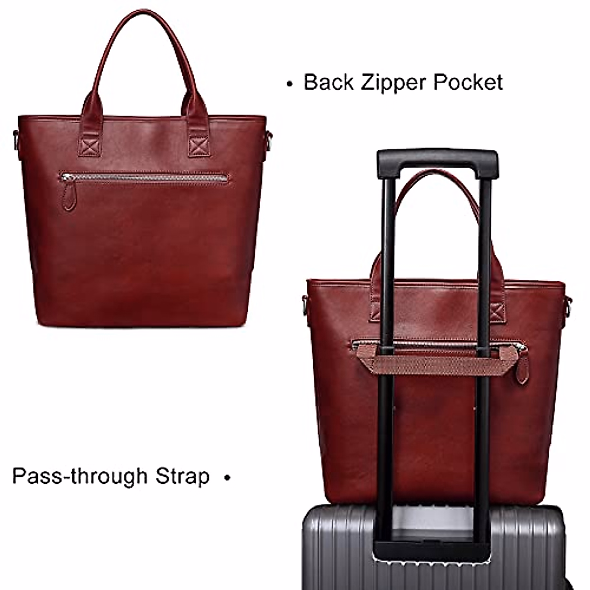 Newshows Women Faux Leather Satchel Handbag Bucket Bag Top Handle Crossbody Purse, Mini Tote Bags