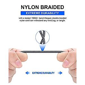 Larxavn RCA Cables 15 ft, RCA Audio Cable [Hi-Fi Sound, Nylon Braided, Shielded] RCA to RCA Audio Cable for Home Theater, HDTV, Amplifiers, Hi-Fi Systems, Speakers