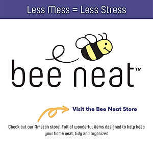 Bee Neat Battery Organizer and Storage Case with Tester - Battery Storage Box for Wall or Drawer - Max. 114 Batteries AA, AAA, 9Volt, C, D & Watch Batteries