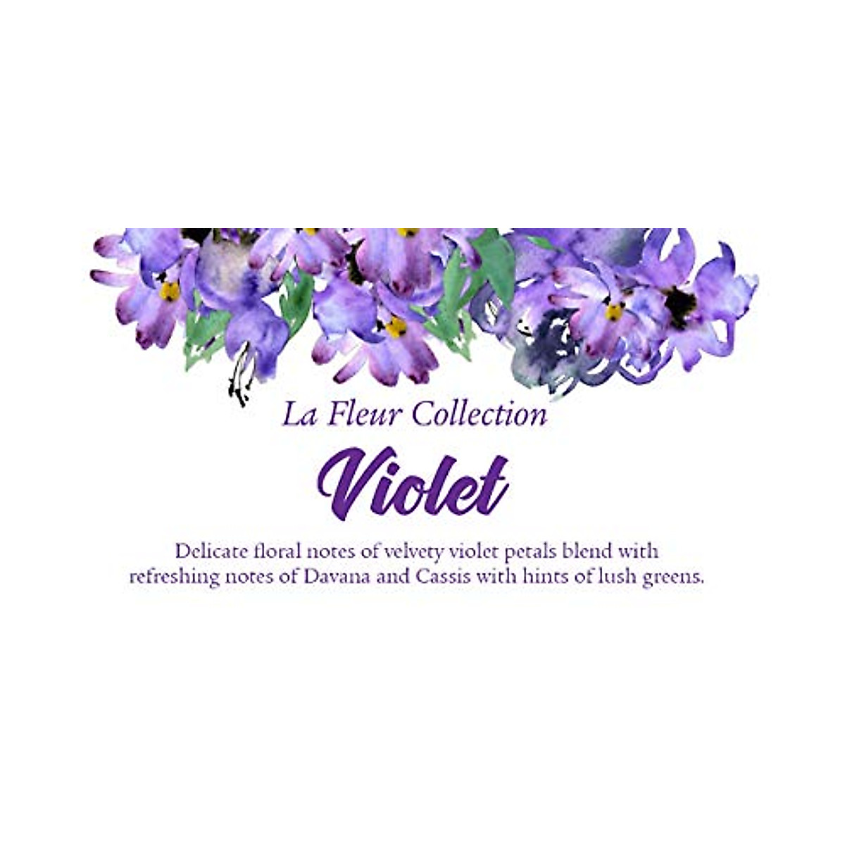 Root Candles Scented Candles La Fleur Collection Beeswax Blend Handcrafted 3-Wick Candle, 14-Ounce, Violet