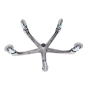 FRNIAMC Heavy-Duty Office Chair Base Replacement, Metal Stool Chair Legs Replacement Aluminum with Roller-Blade Wheels in Universal Size (Dimension: 25''