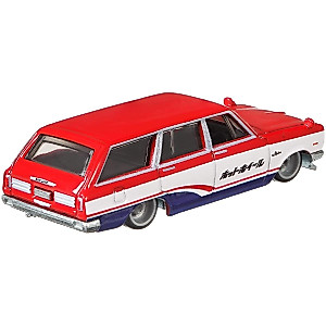 Hot Wheels Car Culture Circuit '69 Nissan Skyline Van for 3 Kids Years Old & Up, Premium Collection of Car Culture 1:64 Scale Vehicles