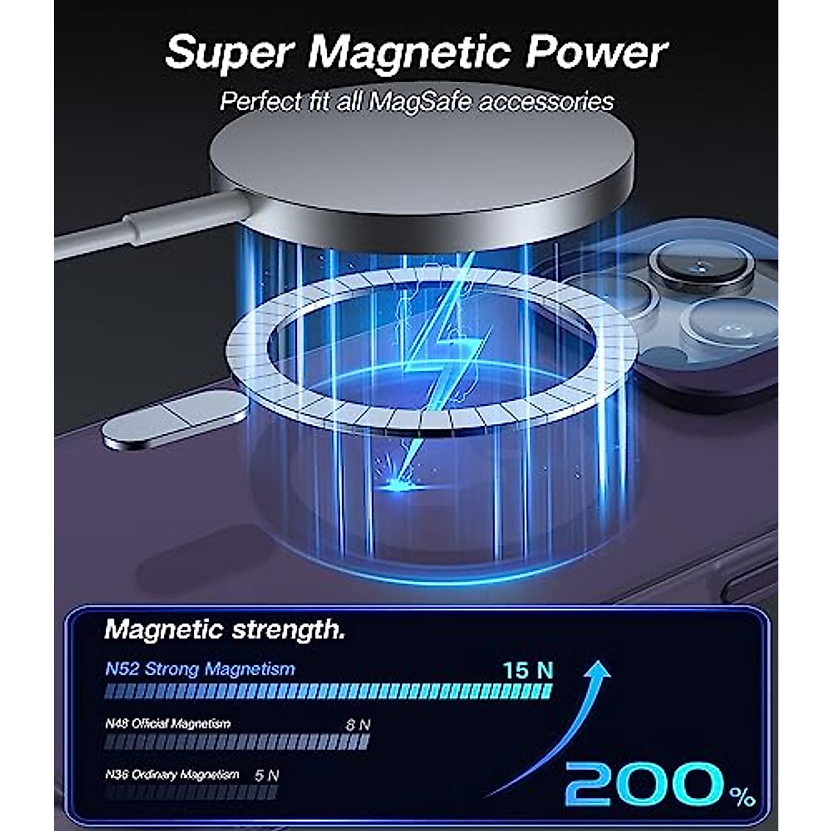 VOFATA for iPhone 14 Pro Case with Metal Camera Stand [Built-in 9H Camera Lens Protector][Compatible with Magsafe] Military Grade Shockproof Translucent Matte Magnetic Phone Case 6.1",Purple