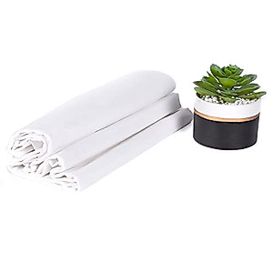 100% Cotton Muslin White Fabric - 59in Wide X 3yds Long (Medium Weight)