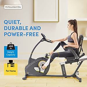 LifeSpan Fitness Recumbent Bike LifeSpan R5i Recumbent Stationary Bike, Black