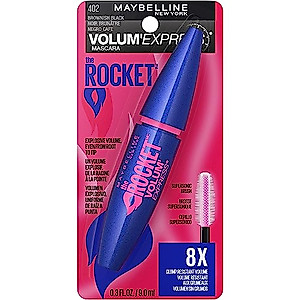 Maybelline New York Volum' Express The Rocket Washable Mascara, Brownish Black, 0.3 fl. oz.