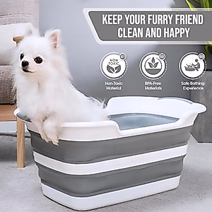 Smoochie Collapsible Dog Bathtub, Dog Tubs for Bathing, Portable Tub, Dog Wash Tub, Pet Tub and Dog Bath Tub for Dog/Cat/Pet and Puppy Bath Tub, Dog Tub for Pets and Cats (Green)