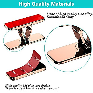 Leimonri Phone Kickstand, Vertical and Horizontal Bracket, 360 °Adjustable Angle Compatible with iPhone 14/14 Plus,Black/Rose Gold