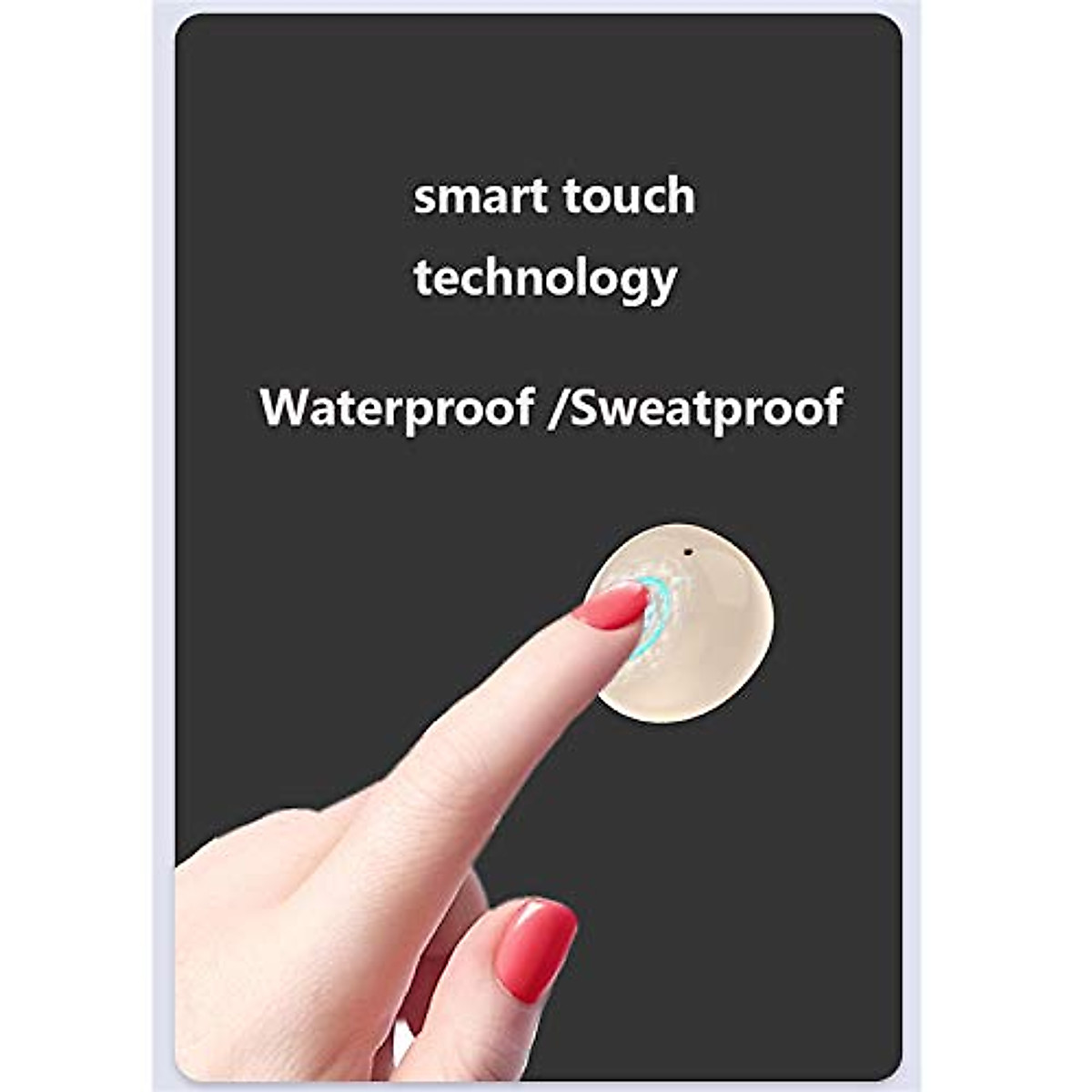 #t0S370 Bluetooth 5 0 Wireless Girl Fashion Sports Earbuds Mini Twins Earphone Mic