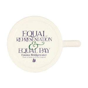 Emma Bridgewater Handmade Ceramic Purple Toast Strong Women Script Gift Half-Pint Coffee and Tea Mug