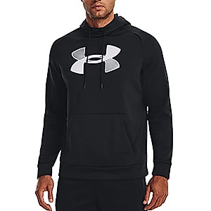 Men's Under Armour Fleece big logo hoodie black medium