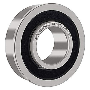 XiKe 4 Pack Flanged Ball Bearings 5/8" x 1-3/8" x 1/2". Be Applicable Lawn Mower, Wheelbarrows, Carts & Hand Trucks Wheel Hub. Replacement for JD AM118315, AM35443, Stens 215-038, 215-061 Etc.