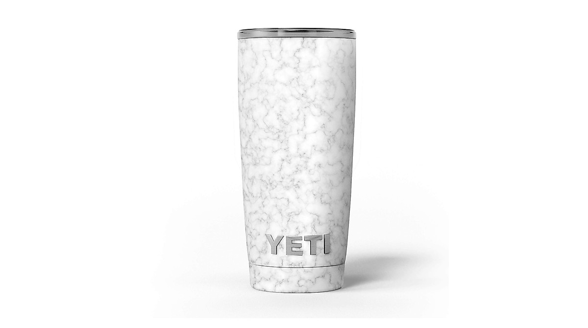 Stylish Yeti Rambler Skin Decal - Slate Marble Design