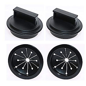 Garbage Disposal Splash Guards and Stopper,Garbage Disposal Splash Guard Sink Baffle Disposal Replacement Waste Food Disposal Part for Kitchen 4Pack（2+2)
