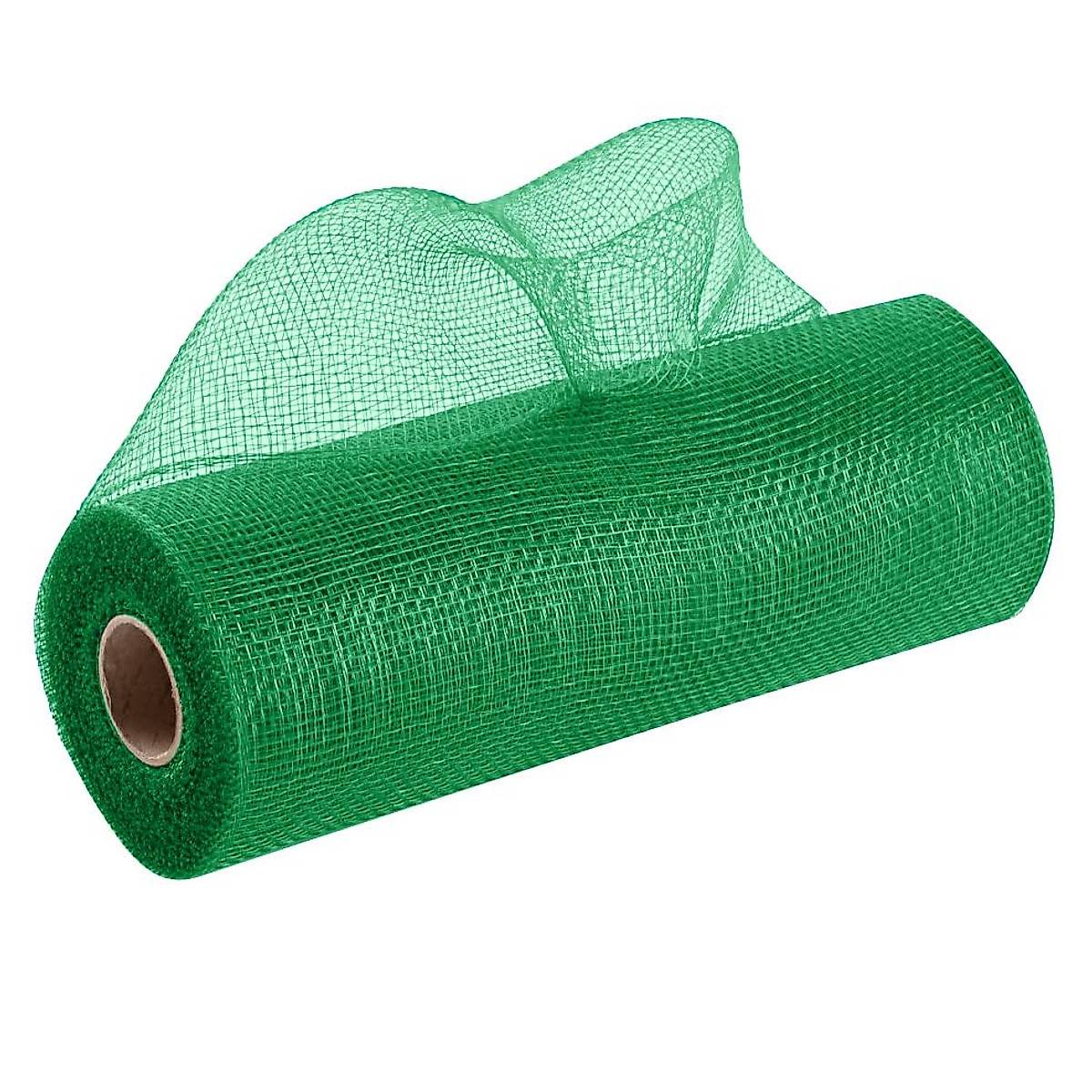 Emerald Green Christmas Deco Mesh - 10" x 10 Yards, Wreath, Spring, Fall, Wreath Decoration, Garland, Gift Basket Decor Ribbon, Bows, Mardi Gras, St. Patrick's Day, Easter