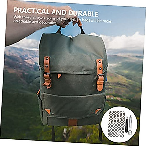 Ciieeo 1 Box Air Eye Button Set Bag Handmaking Accessories Metal Eyelets DIY Craft Washer Snap on Buttons Brass Fasteners Watch Strap Tool Eyelets Grommets Set Eyelets Button Set Copper