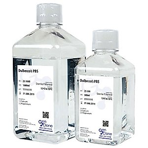 PBS, 10X, Without Ca, Mg, Phenol Red, 0.1um Sterile Filtered, 6 x 500 mL/Unit