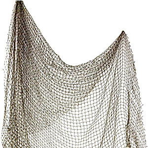 Fishing Net - 1 Pack of 5' X 7' - Fishing Net Décor - Decorative Fishing Net Wall Decor - Nautical Fish Net - Fishing Net Decoration - Fish Net Decorative - Fishnet Décor - Sea Netting Décor