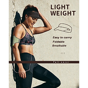 WRELS Kids Sports Visor Hats Lightweight Sun Protection Quick Dry Cap for Women Men in Golf Running Tennis Jogging White