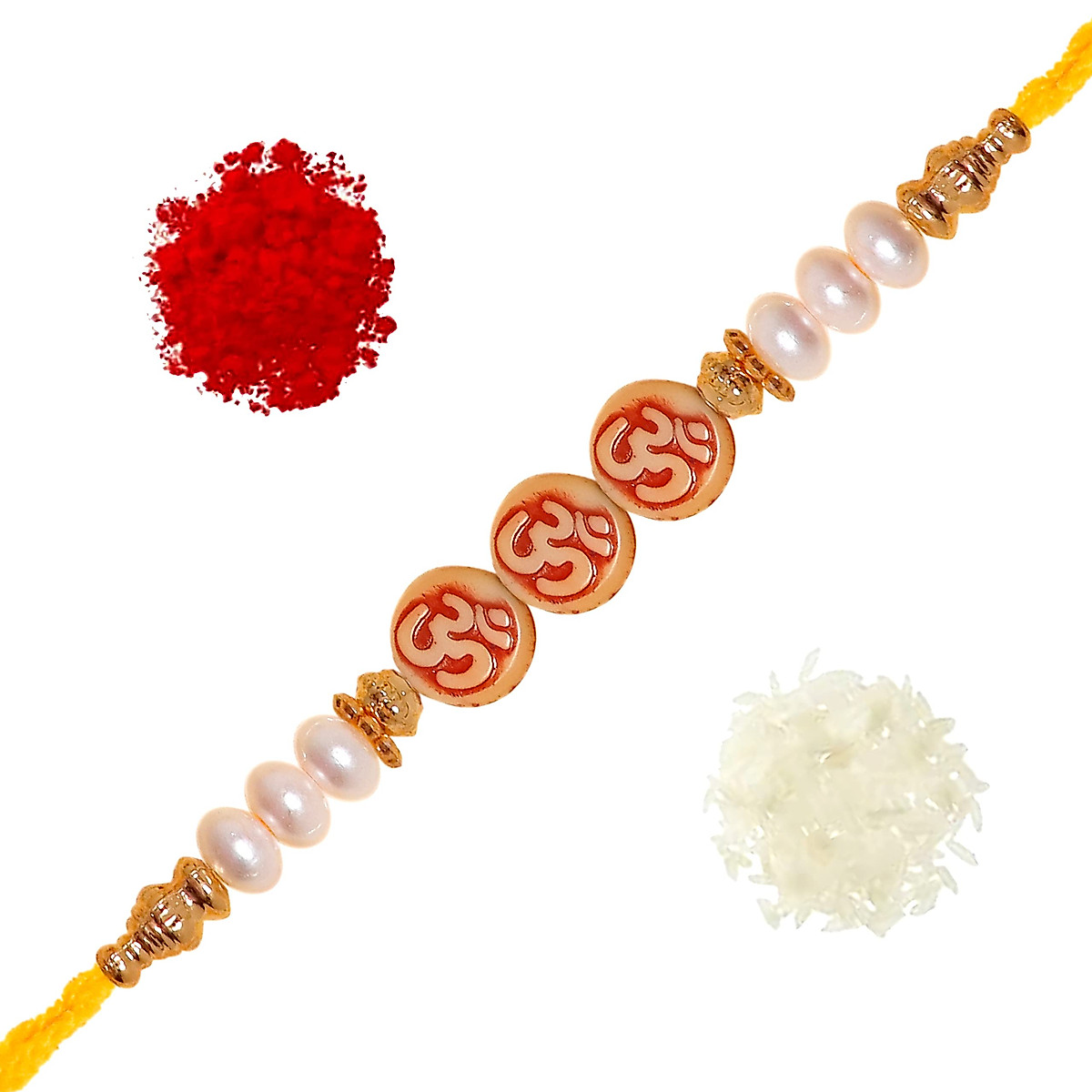 Indian Crafts Multicolor Rakhi Set of 4 PC Combo Dora Rakhi for Bhaiya & Bhabhi Cotton Thread Bracelets Rakhi Gifts for Brother
