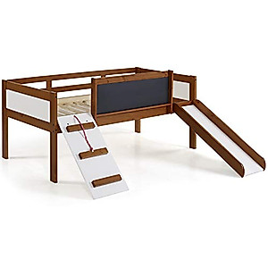 Donco Kids Twin Novelty Art Play Junior Low Loft Espresso