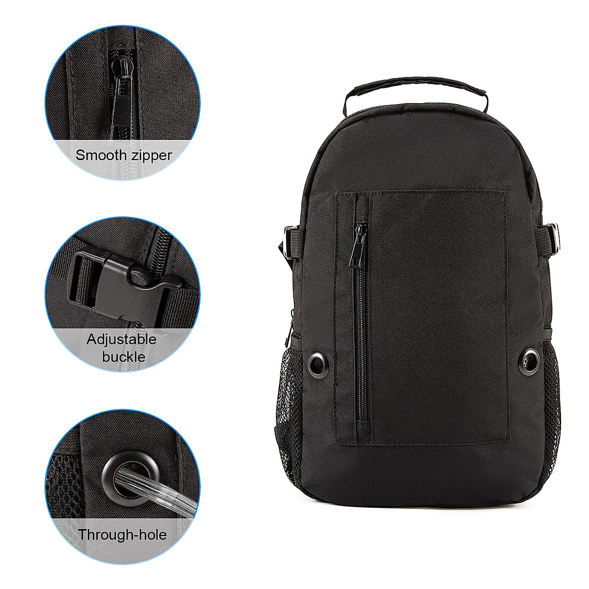 Oxygen Tank Backpack Portable Oxygen Cylinder Carrying Bag Tank Holder for Travel Daily Compatible with Tank Size M2, M4/A, ML6, M6/B, M7, M9/C