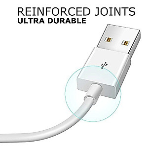 iPod Shuffle USB Charger - iPod Shuffle Charging [2-Pack] Charge SYNC Date Cable, Work with Apple iPod Shuffle 3rd, 4th, 5th, 6th Generation (White)