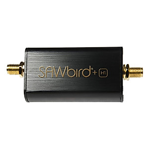 Nooelec SAWbird+ H1 - Premium Saw Filter & Cascaded Ultra-Low Noise Amplifier (LNA) Module for Hydrogen Line (21cm) Applications. 1420MHz Center Frequency. Designed for Software Defined Radio (SDR)