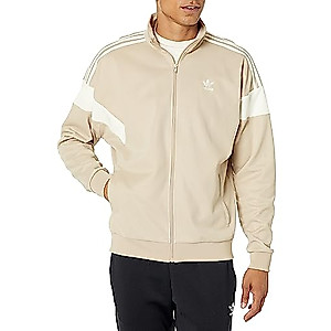 adidas Originals Men's Adicolor Classics Cut Line Track Jacket, Wonder Beige, Large