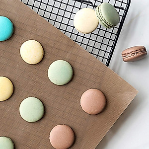 Half Sheet Pan Liners, 12x16 Inches, Reusable Baking Parchment Sheets, Nonstick Cookie Baking Mat, Teflon Baking Sheet for Half Sheet Baking Pan, Washable & Eco-friendly (10 Pieces)