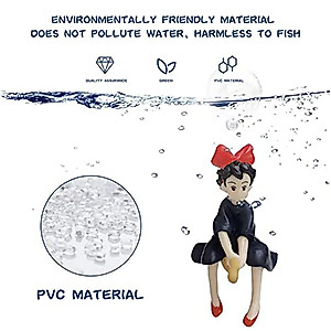 Floating Fish Tank Decorations, Aquarium Decorations Fish Tank Accessories, Suitable for All Kinds of Fish Tanks Scene Layout (Lovely Diver and Little Fairy)