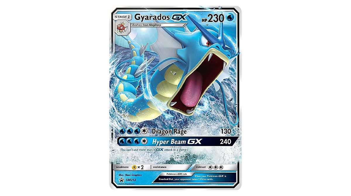 Gyarados GX SM212 Promo Card - Add to Your Collection
