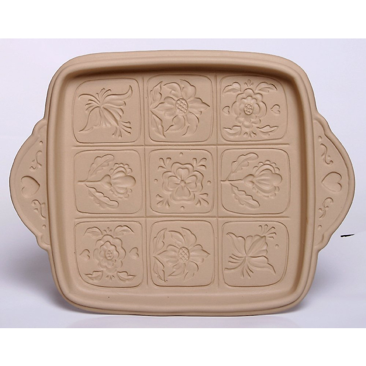 Brown Bag Design Alpine Flower Shortbread Cookie Pan, 11-Inch by 8-1/2-Inch