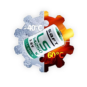 STEPMAX (5 Pack LS14250 1/2 AA 3.6v 1200 mAh Lithium Battery for Dogwatch R9 and R12 Receiver Collar