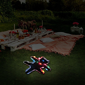 Seatdain Light Up Fried Cat Rug Christmas Vacation, Aunt Bethany’s Fried Pussycat Rug from National Lampoon Funny Christmas Decorations, Xmas Gift for Family Friends (Color Light)