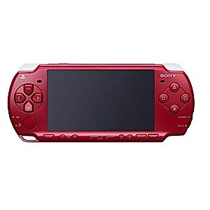 Sony Playstation Portable (PSP) 2000 Series Handheld Gaming Console System (Renewed) (Red)