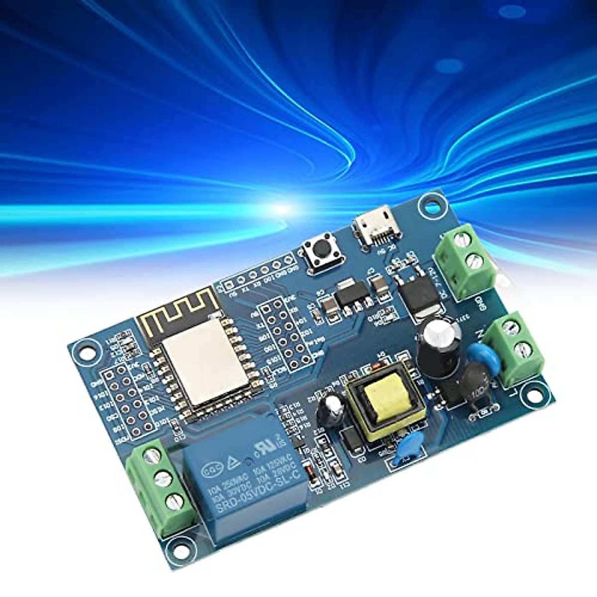 Relay Module, Development Relay Board 1 Channel Strong Driving USB5V for Control