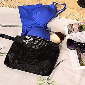 Rolling Nomad Tyvek Zippered Pouch, Wet Bikini Bag, Travel, Toiletry, Pool, Beach Essential, Waterproof, Summer Must Haves, 11.5x8.5x2 (Medium)